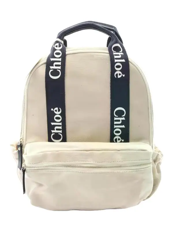Chloé Logo-print Backpack - Neutrals