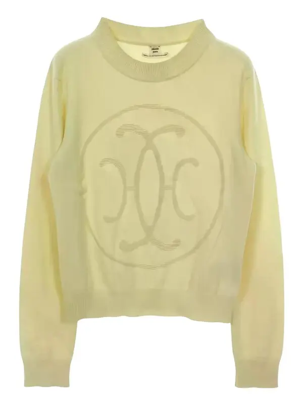 Hermès 2000s H Lift Crew-neck Top - Yellow