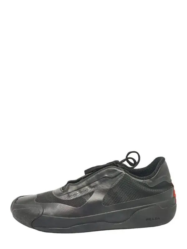 Prada Mesh-panel Sneakers - Black