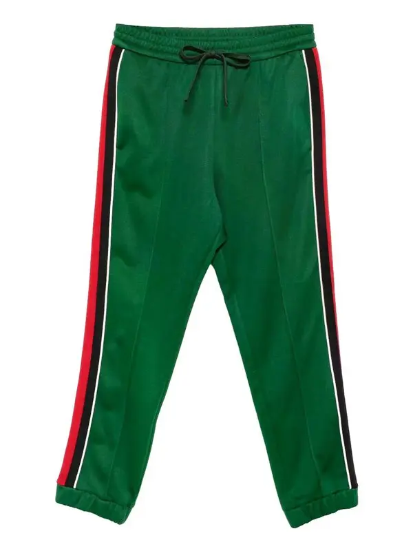 Gucci Web-stripe Track Pants - Green