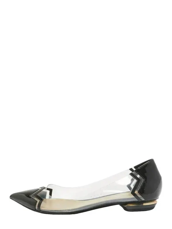 NICHOLAS KIRKWOOD Clear Panel Pointed Pumps - Black