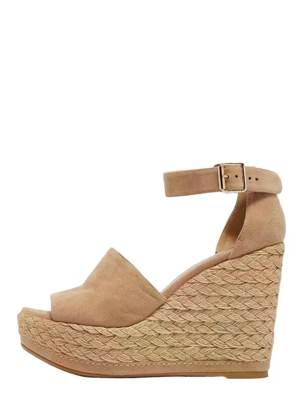 STUART WEITZMAN 120mm Wedge Espadrilles - Neutrals
