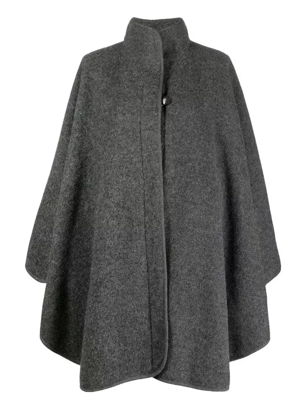 A.N.G.E.L.O. VINTAGE CULT 1970s Stand-up Collar Cape - Grey