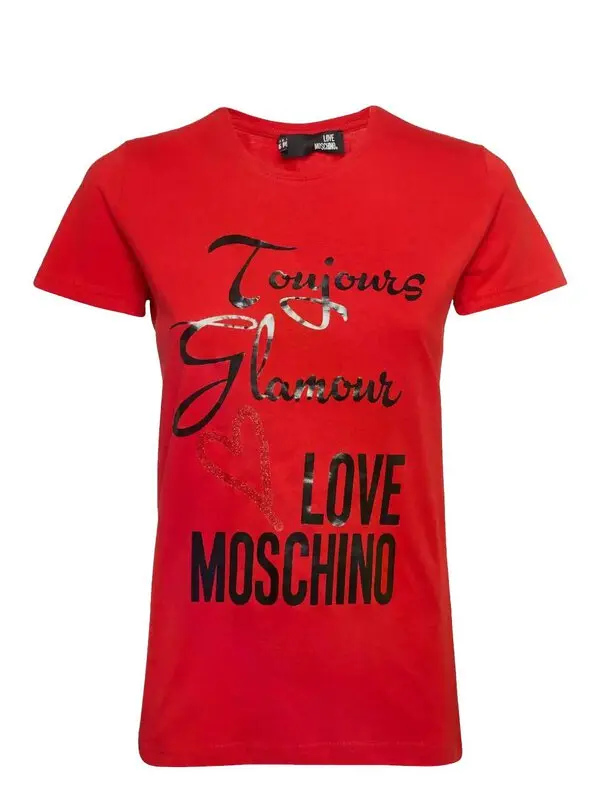 Moschino Slogan-print T-shirt - Red