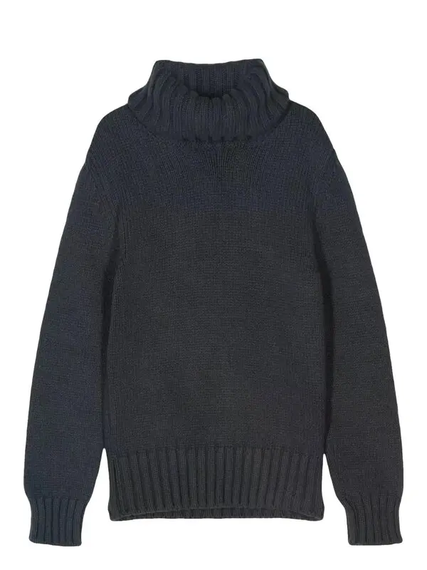 Saint Laurent 1990s Wool Sweater - Blue