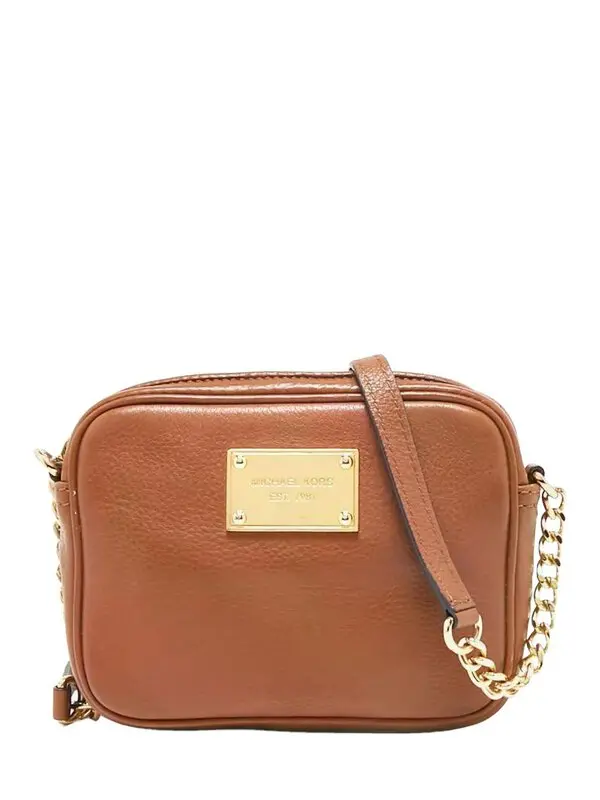 Michael Kors Leather Crossbody Bag - Brown