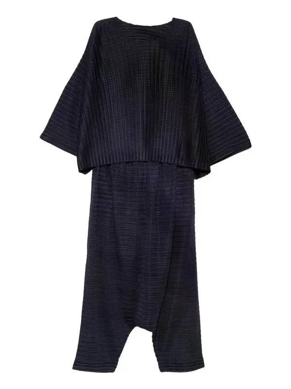 Issey Miyake 2010 Pleated Suit - Purple