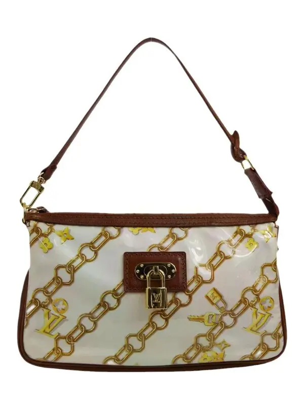 LOUIS VUITTON 2006 Pochette Accessoires Clutch - White