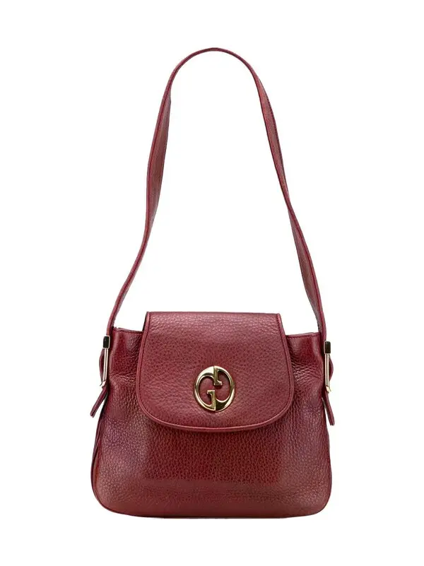 Gucci 1973 Leather Shoulder Bag - Red