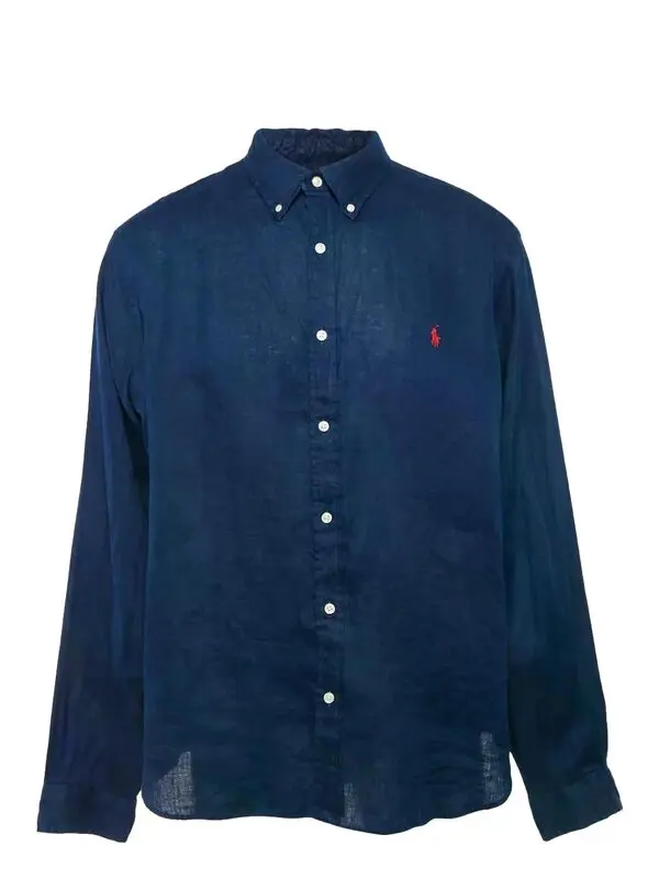 Polo Ralph Lauren Pre-owned Linen Long Sleeve Shirt - Blue