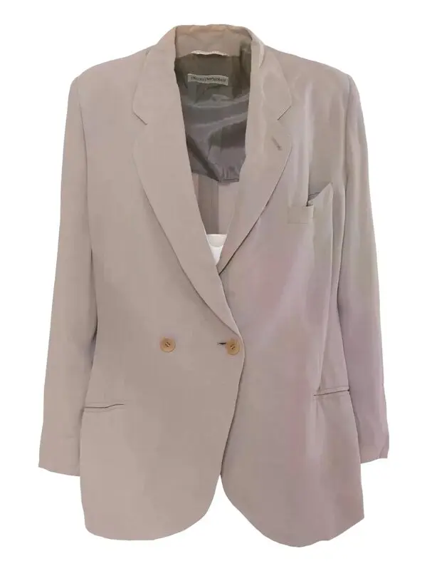 Emporio Armani Double-breasted Blazer - Grey