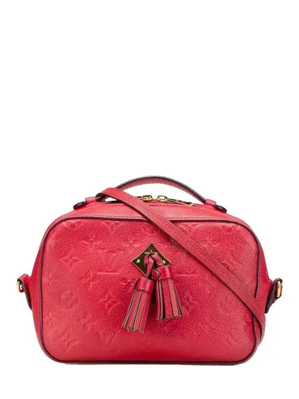 LOUIS VUITTON Monogram Empreinte Saintonge Crossbody Bag - Red