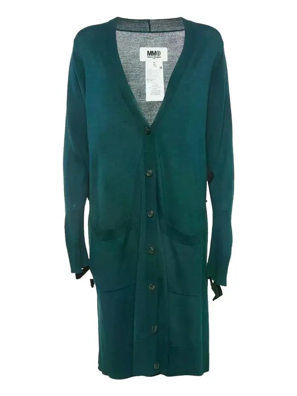 Maison Martin Margiela Side-slit Cardigan - Green