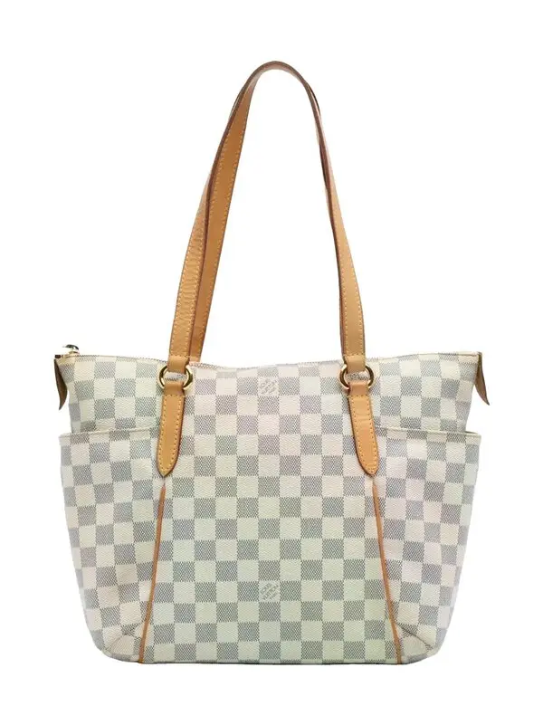 LOUIS VUITTON 2011 Damier Azur Totally Pm Tote Bag - White