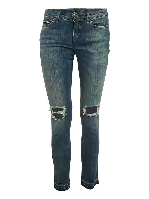 Dolce & Gabbana Distressed-effect Jeans - Blue