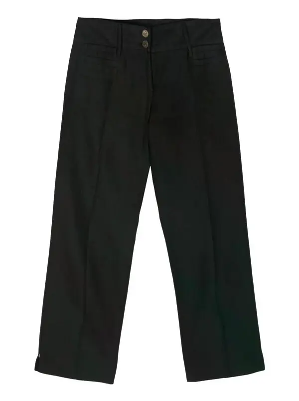 Dolce & Gabbana 2000s Pressed-crease Trousers - Black