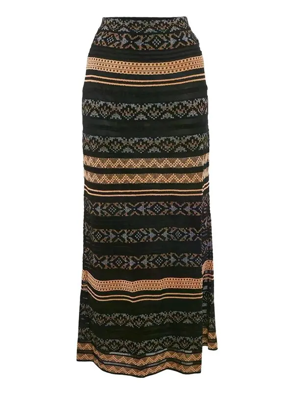 Missoni Knitted Maxi Skirt - Black