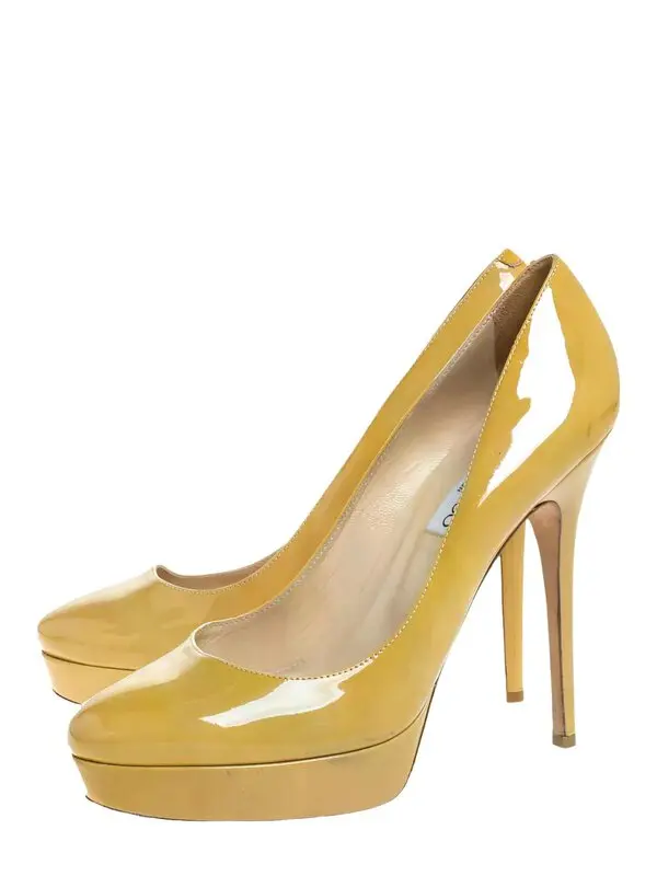 JIMMY CHOO 135mm Cosmic Pumps - Yellow