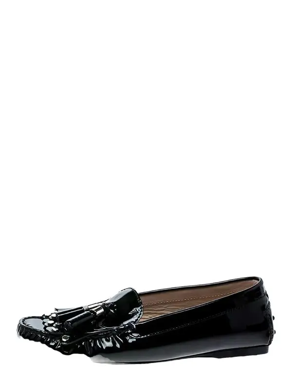 TOD'S Vintage Tassel Loafers - Black
