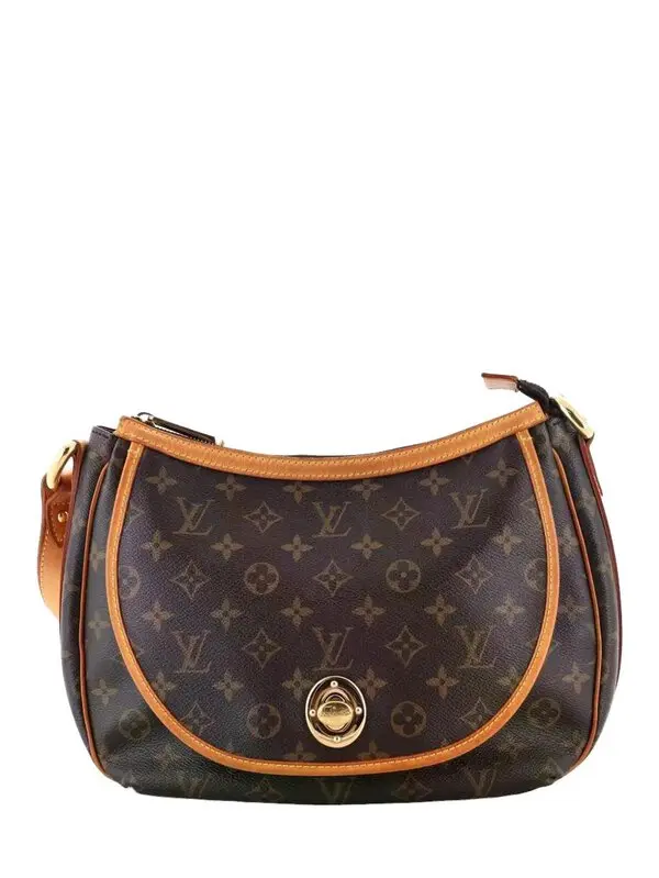 LOUIS VUITTON Tulum Handbag Monogram Canvas Pm - Brown