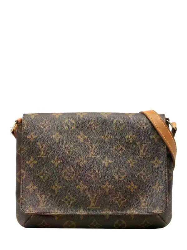 LOUIS VUITTON Monogram Musette Tango Shoulder Bag - Brown