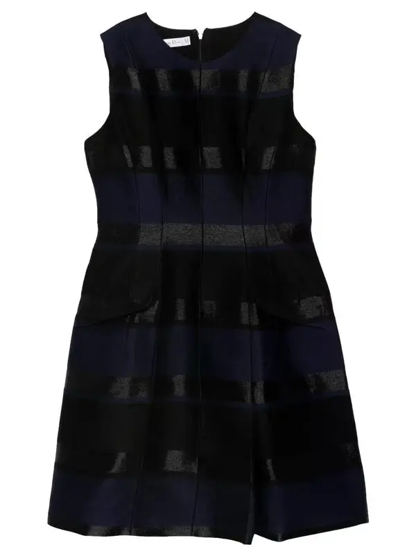 Dior 2010s Striped Mini Dress - Blue