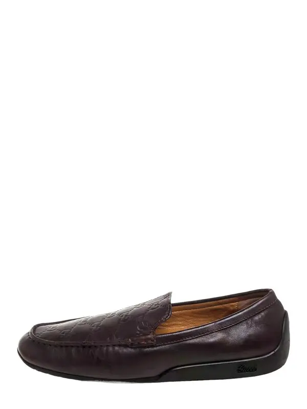 Gucci Leather Loafers - Brown