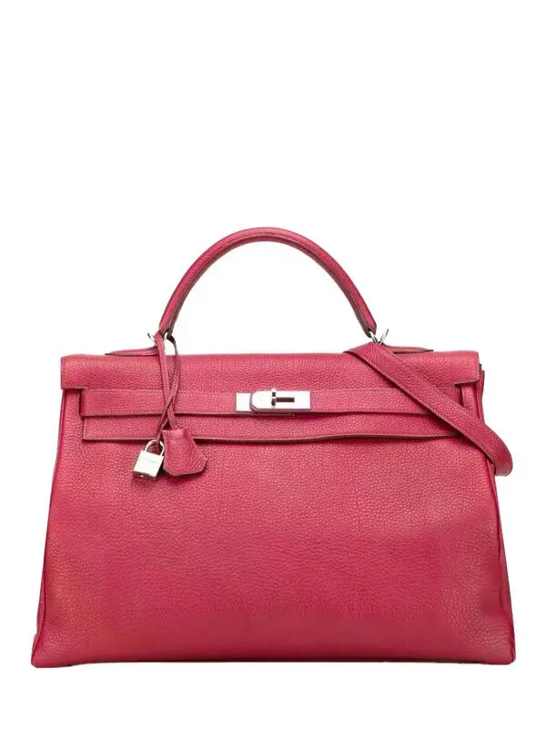 Hermès Togo Kelly Ii Retourne 40 Satchel - Red