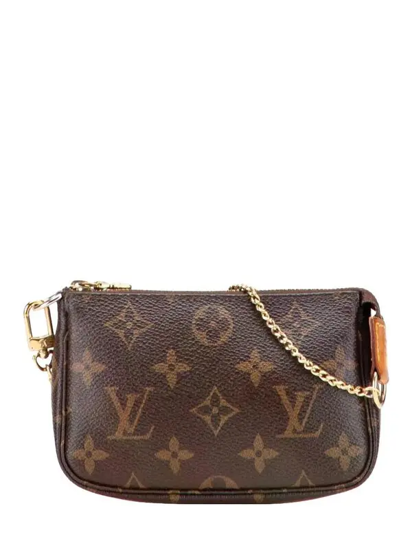 LOUIS VUITTON 2012 Monogram Mini Pochette Accessoires - Brown