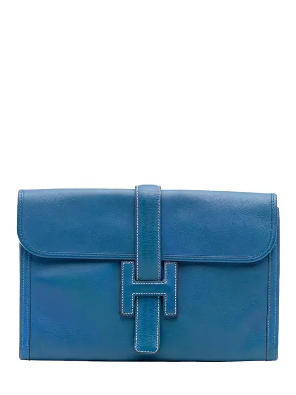 Hermès Jige Elan 29 Clutch Bag - Blue