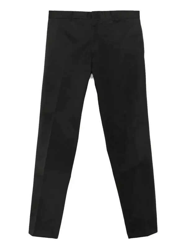 Dior Pre-owned 2000s Pressed-crease Trousers - Black