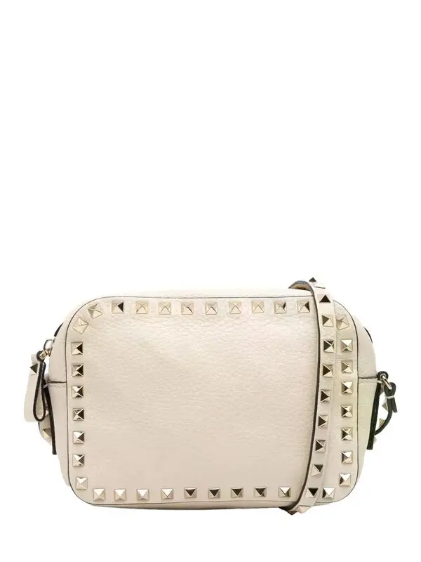 Valentino Garavani Rockstud Camera Crossbody Bag - White