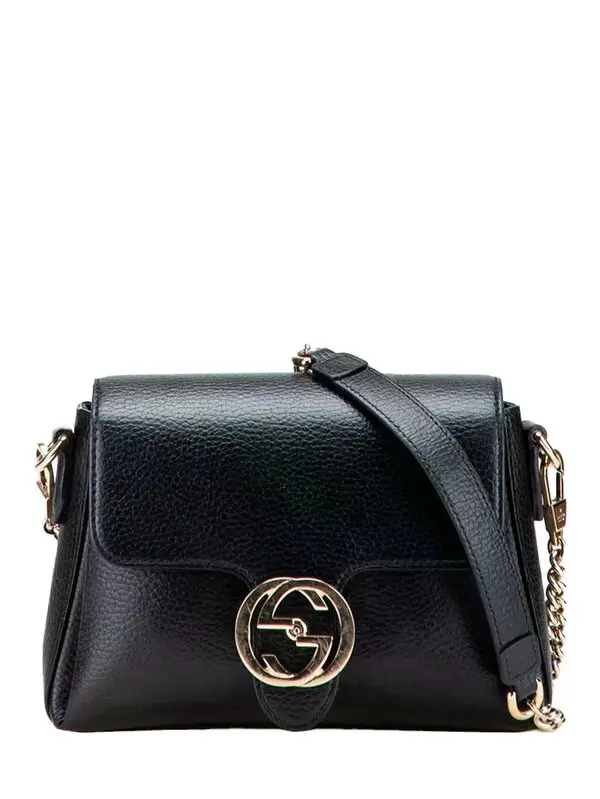 Gucci Interlocking G Crossbody Bag - Black