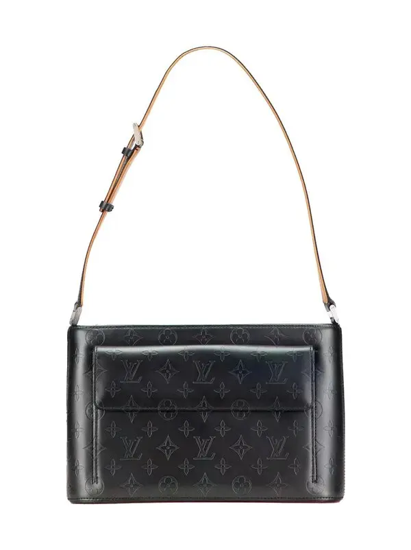LOUIS VUITTON Monogram Mat Alston Shoulder Bag - Grey