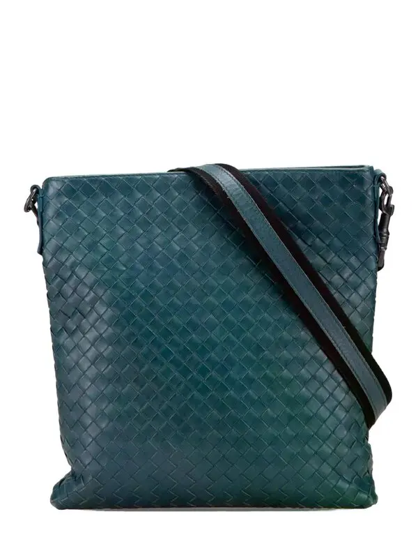 Bottega Veneta Nappa Intrecciato Vn Crossbody Bag - Blue