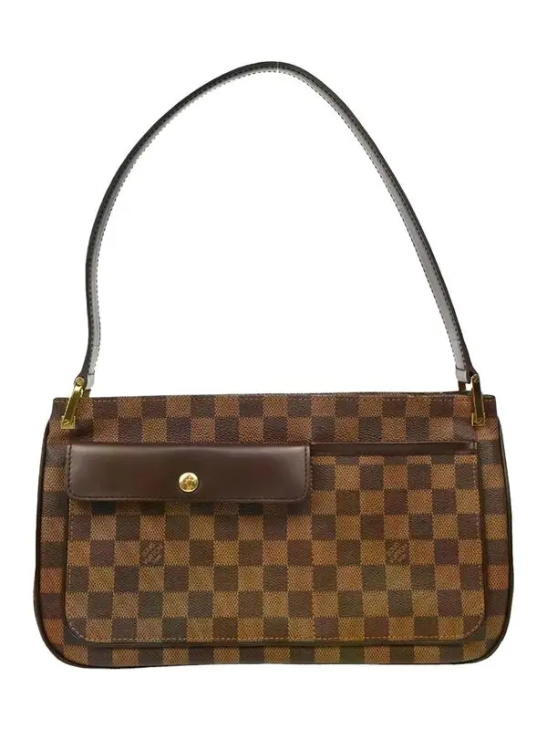 LOUIS VUITTON 1990-2000 Damier Aubagne Handbag - Brown