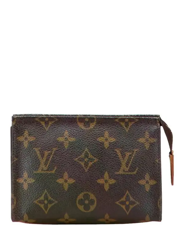 LOUIS VUITTON 2001 Monogram Toiletry 15 Pouch - Brown
