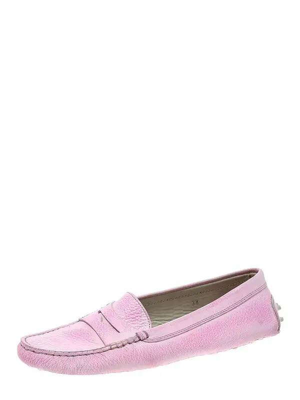 TOD'S Vintage Gommino Loafers - Pink