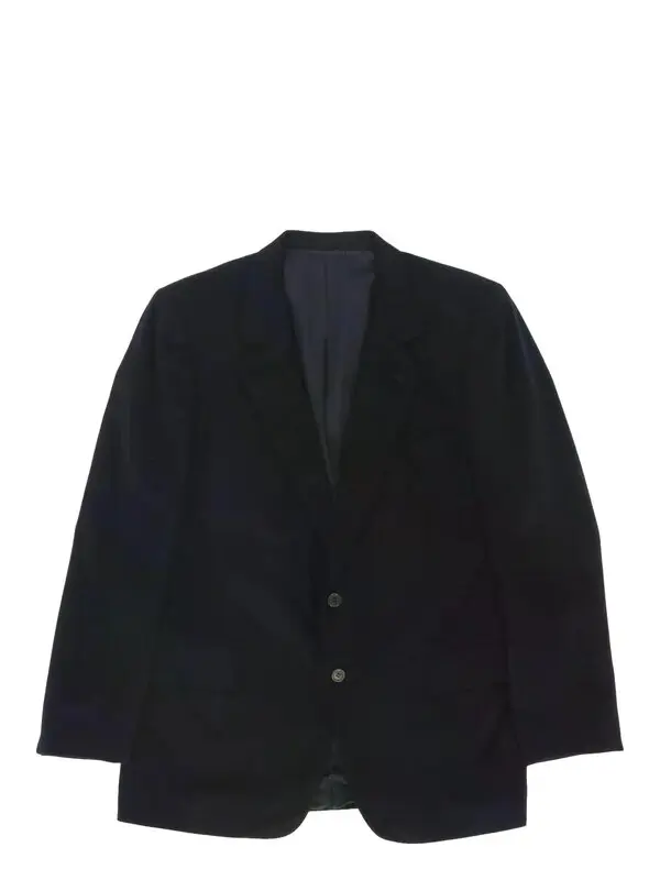 Burberry 1990s Wool Blazer - Blue