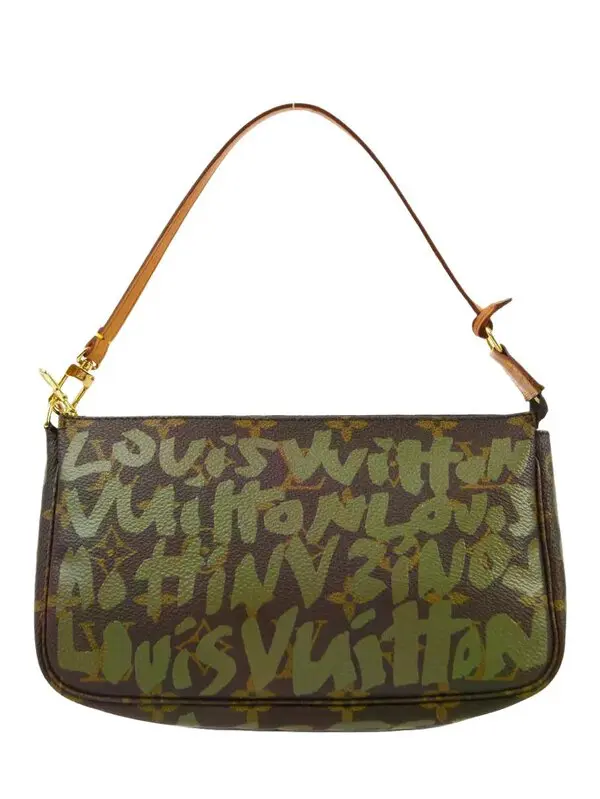 LOUIS VUITTON X Stephen Sprouse Pochette Accessoires Clutch Bag - Green