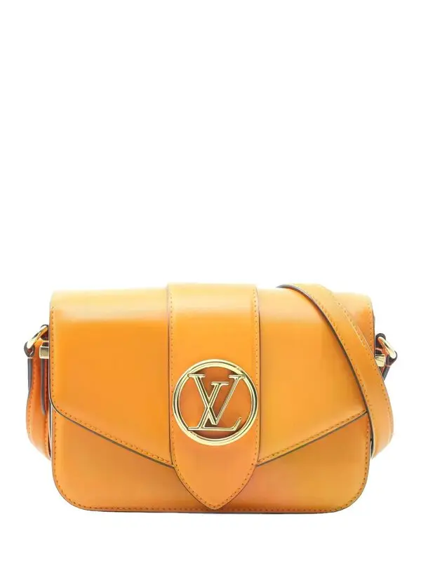 LOUIS VUITTON Pont 9 Logo-plaque Bag - Orange