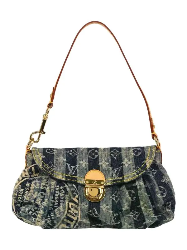 LOUIS VUITTON 2006 Mini Pleaty Raye Shoulder Bag - Blue