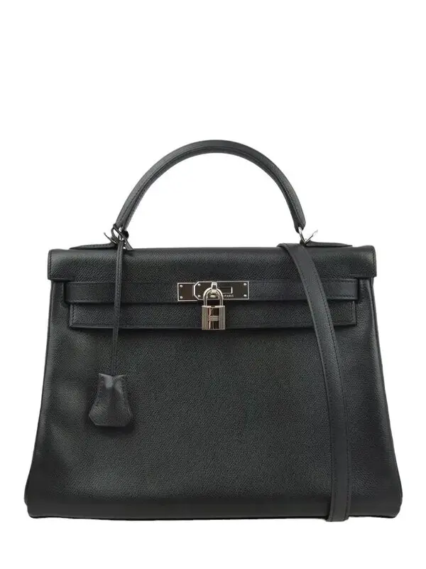 Hermès 2005 Kelly Retourne 32 Handbag - Black