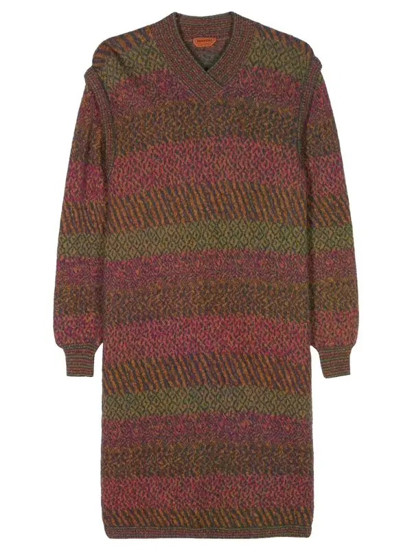 Missoni 1980s Fine-knit Midi Dress - Pink