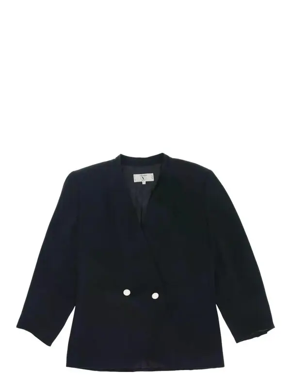 Valentino Garavani 1980 Double-breasted Jacket - Blue