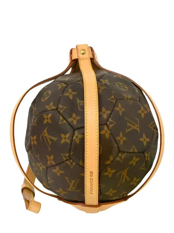 LOUIS VUITTON 1998 World Cup Memorial Monogram Football - Brown