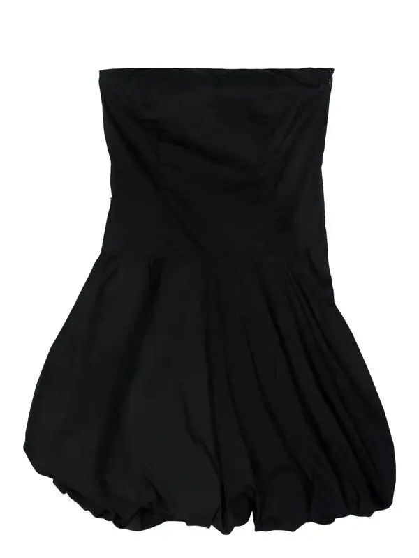 Moschino 2000s Strapless Peplum Mini Dress - Black
