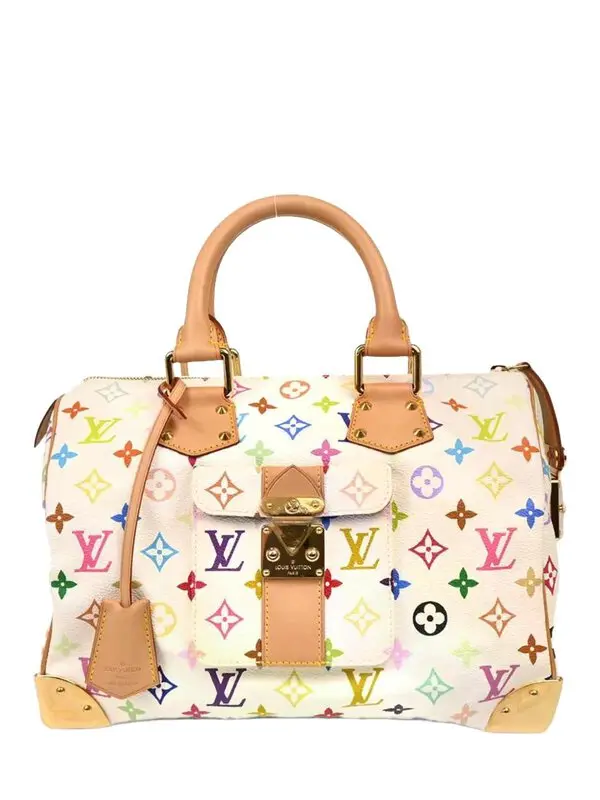 LOUIS VUITTON X Takashi Murakami Monogram Speedy 30 Handbag - White