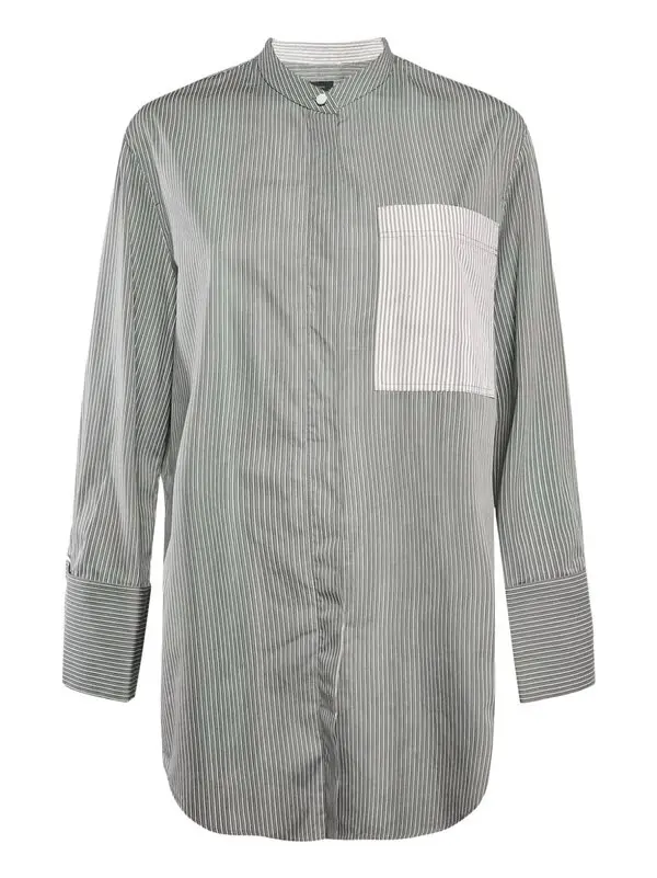 JOSEPH Striped Button-up Shirt - Green