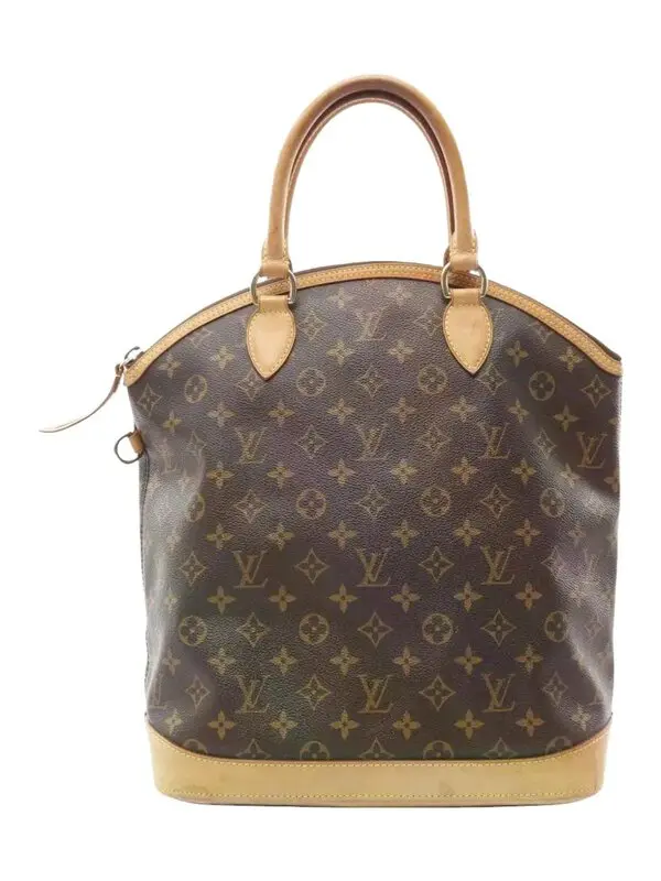 LOUIS VUITTON 2006 Lockit Vertical Monogram Canvas Handbag - Brown